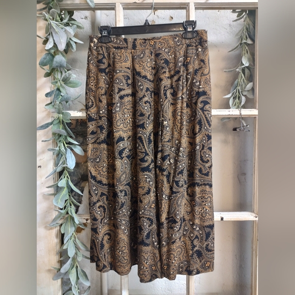 Blair | Pants & Jumpsuits | Vintage Culotte Pants 99s Paisley Large ...